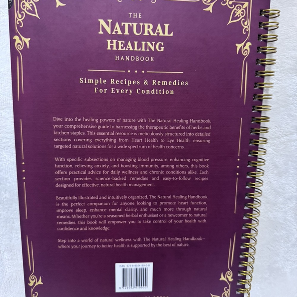 The Natural Healing Handbook Bound for Herbal Remedies Natural Recipes ...