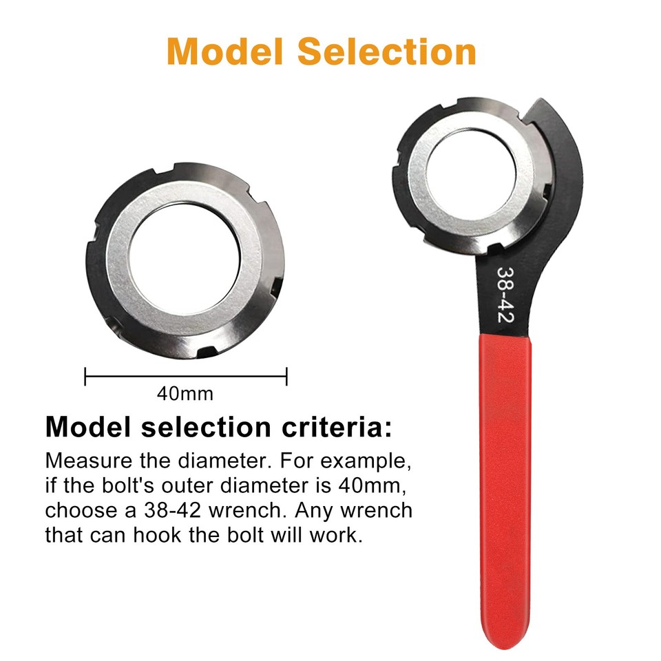5x Coilover Spanner Wrench Set Adjustable C-Shape Shock Spanner Hook ...