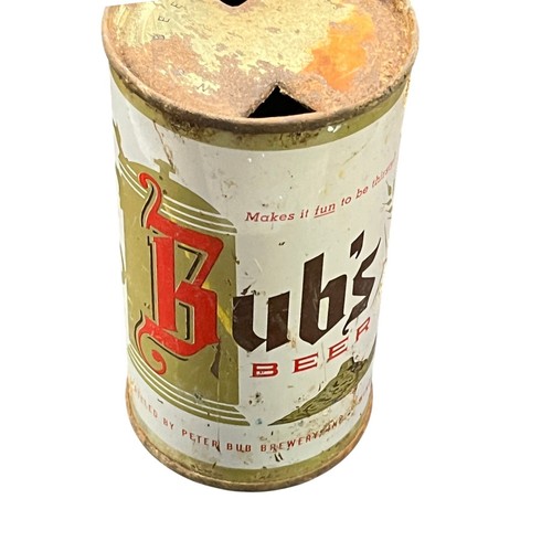 Vintage Bubs Beer Flat Top Can Peter Bub Brewery Winona MN 12oz Steel ...