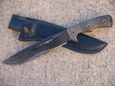 Busse Combat Swamp Rat R9 Rodent 9 Knife Custom Molded Leather Sheath ...