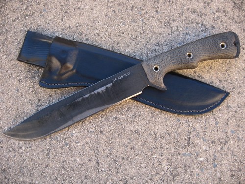 Busse Combat Swamp Rat R9 Rodent 9 Knife Custom Molded Leather Sheath ...