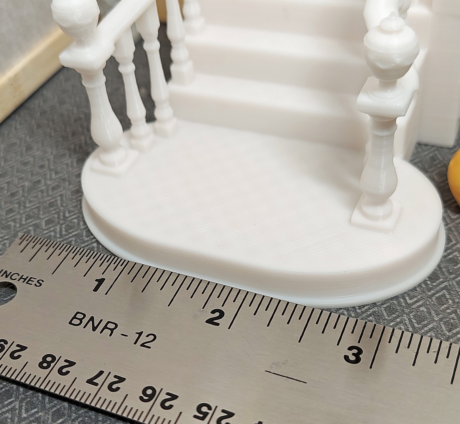 Half (1:24) Scale 1:24 Scale (Half scale) Dollhouse Staircase Miniature ...