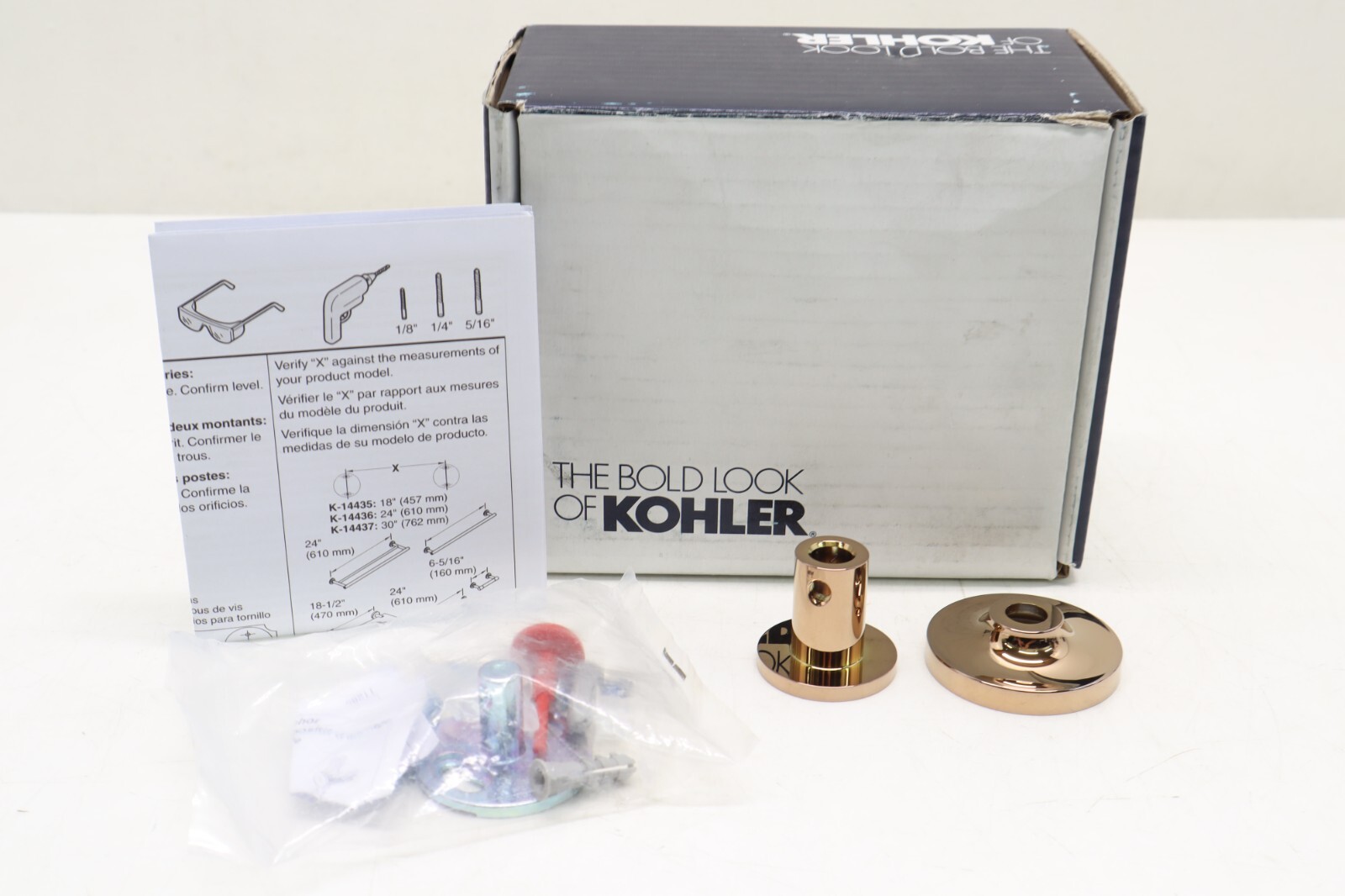 Kohler K-14443-RGD Purist Robe Hook, Vibrant Polished Rose Gold | eBay