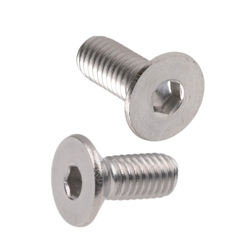 M5 x 12 mm Hex Countersunk Flat Head Socket Screws Bolt Cap Stainless ...