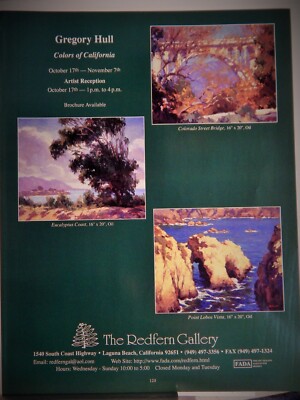 GREGORY HULL / ROD MCGEHEE ART PIECES ORIG VTG 1998 ADVERTISEMENT, | eBay