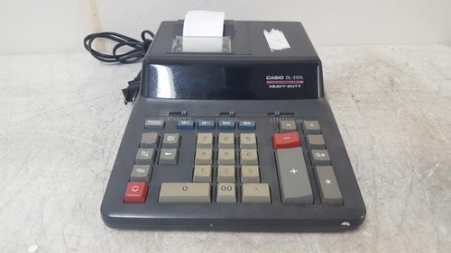 Casio DL-250L 12 Digit 2-Color Heavy Dty Electronic Printing Calculator ...