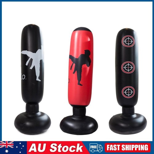 1.6m Inflatable Boxing Bag Training Pillar Tumbler Water Base Standing ...