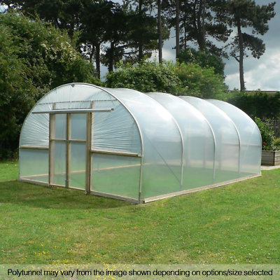 12FT Wide Poly Tunnel Domestic Garden Polytunnels Plastic Polythene ...