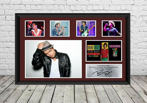 Bruno Mars Signed Poster Photo Print Autographed Memorabilia | eBay