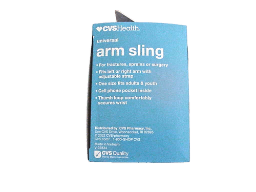 CVS Health Adult Size Universal Arm Sling Black New | eBay