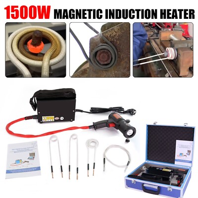 1500W Magnetic Induction Heater Tools Flameless Induction Heater 4 Coil ...
