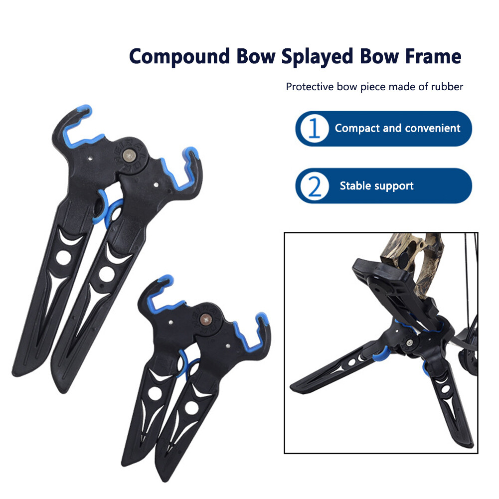 Portable Archery Bows Stand Bracket Foldable Compound Bow Arrow Support ...