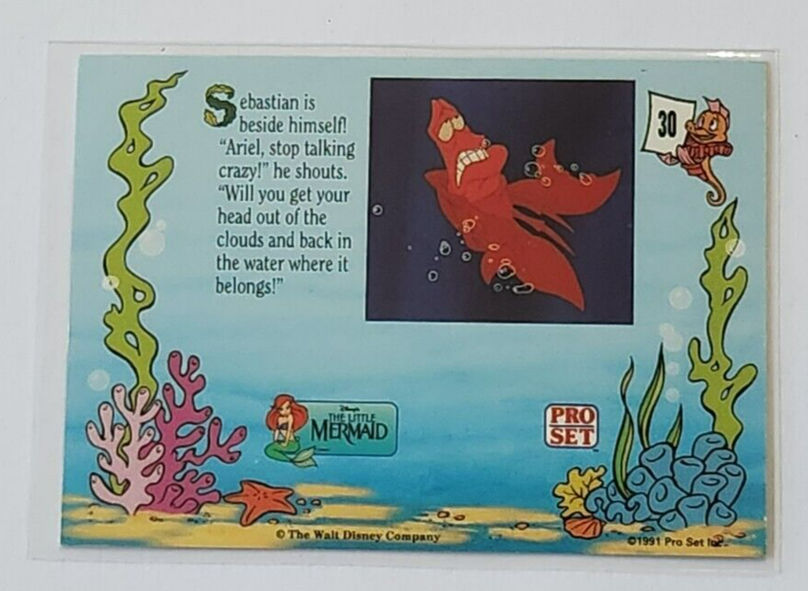1991 DISNEY THE LITTLE MERMAID CARD #30 | eBay