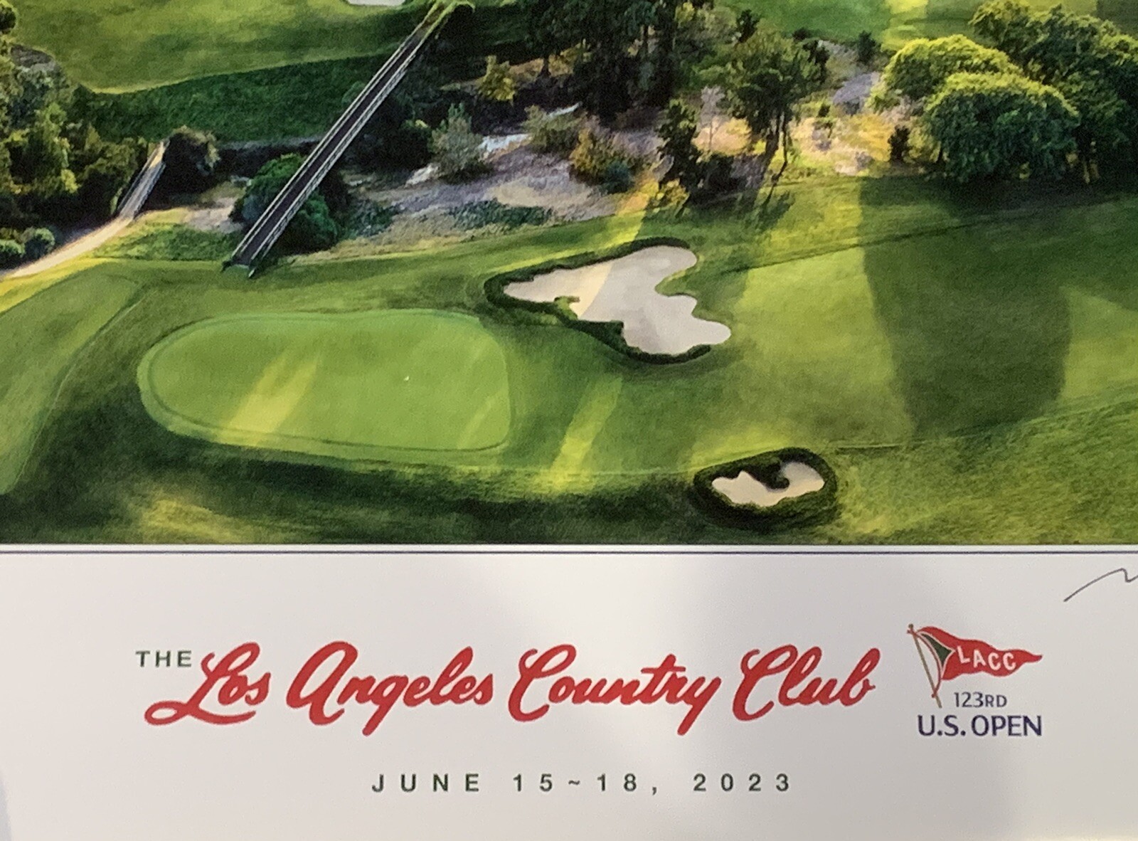 2023 US Open golf Poster LACC LA course image new pga | eBay