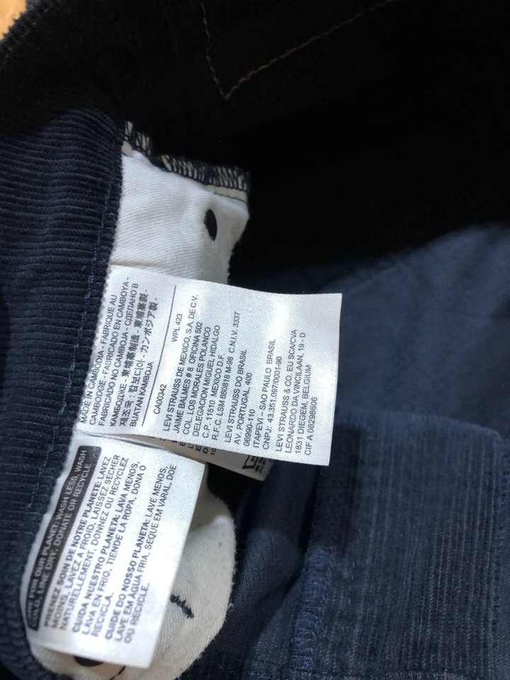 LEVI STRAUSS & CO LOT 514 Men Jeans Size W36 L34 Slim Fit Taper Stretch ...