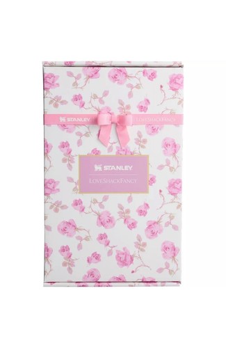 AUTHENTIC STANLEY X LOVESHACKFANCY QUENCHER - 40 OZ - RIBBON ROSA PINK ...