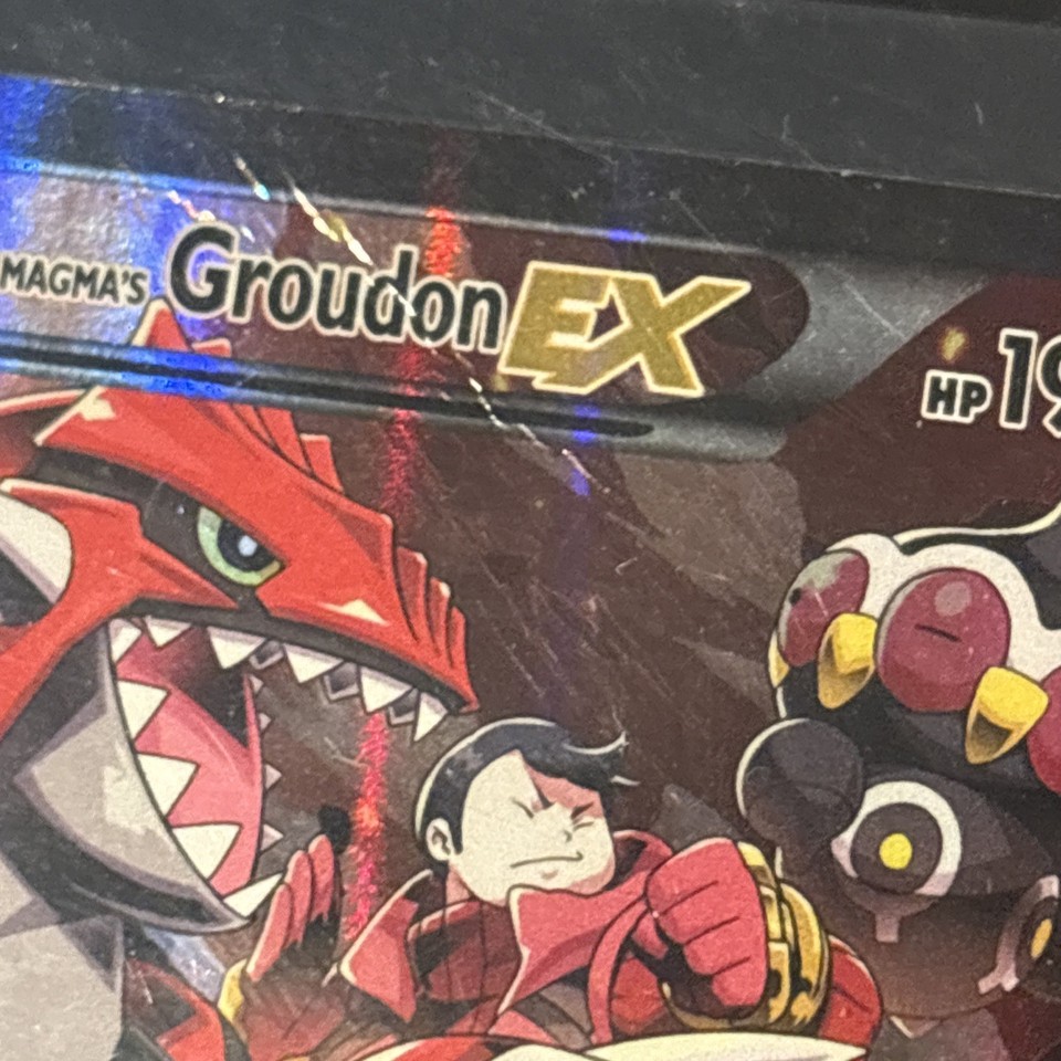Pokémon TCG Team Magma's Groudon EX Holo Rare Card 15/34 Double Crisis ...