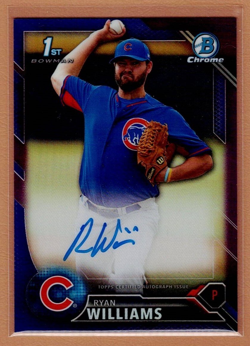 Ryan Williams Bowman Chrome 1st Auto Purple /250 Cubs | eBay