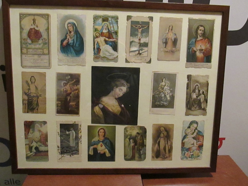 Beautiful Frame With Vintage Holy Images 17 Santini.. Very Beautiful ...