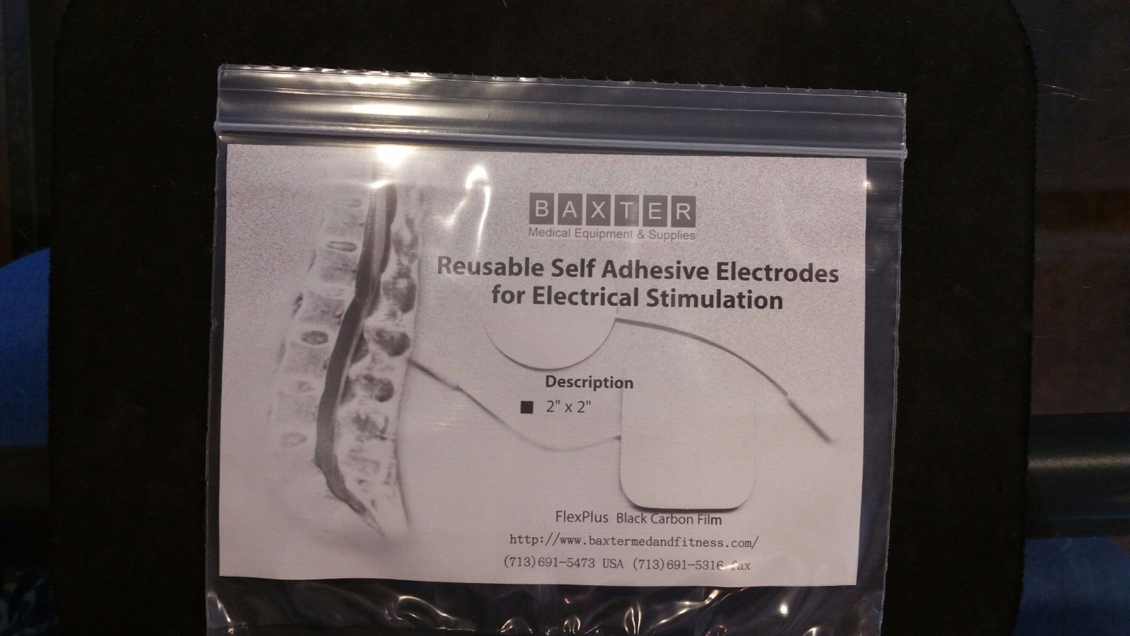 Baxter FlexPlus Carbon Gel Electrode 10 packs of 4 for electrical ...