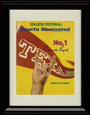 Unframed Coach Darrell Royal Autograph Promo Print - Texas Longhorns ...