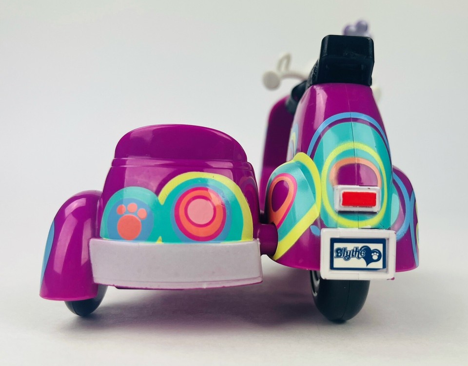 LPS Littlest Pet Shop Blythe Purple Scooter with Sidecar 2010 Hasbro | eBay