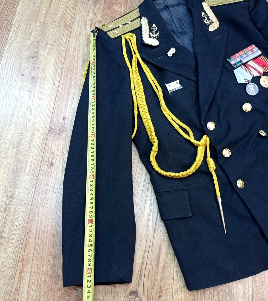 Vintage ceremonial military uniform officer USSR Navy.Dress Soviet ...