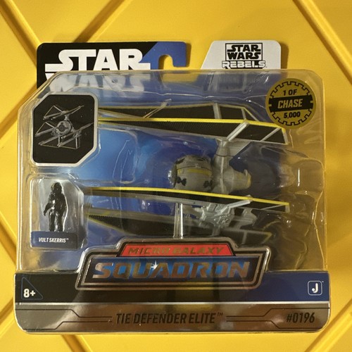 STAR WARS Micro Galaxy Squadron TIE Defender Elite CHASE (Yellow ...