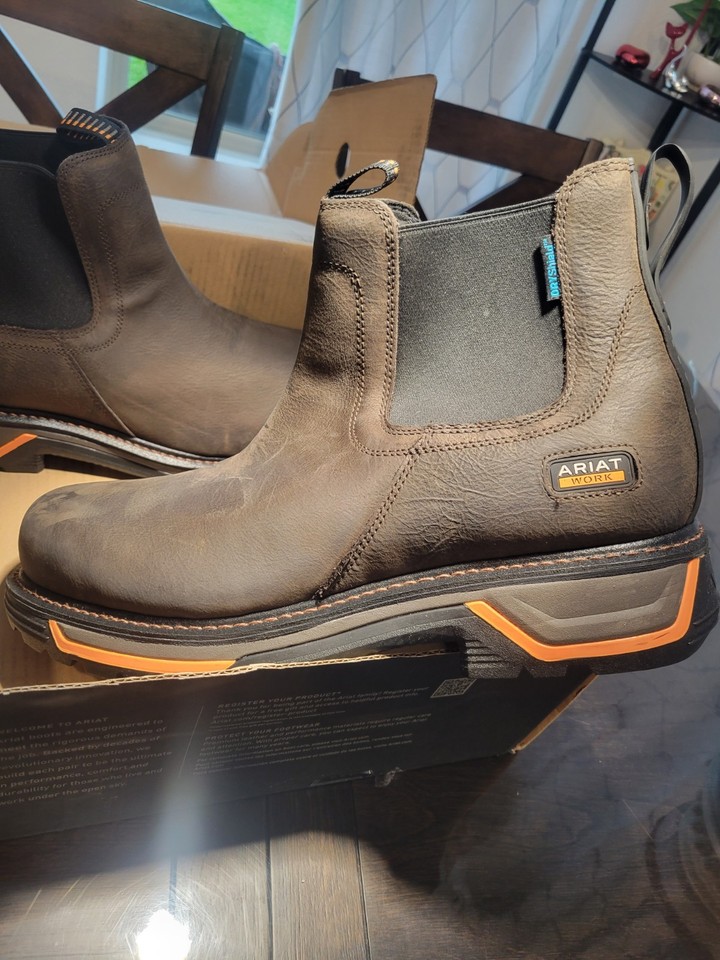 Ariat Men's Big Rig Chelsea Waterproof Work Boot | eBay