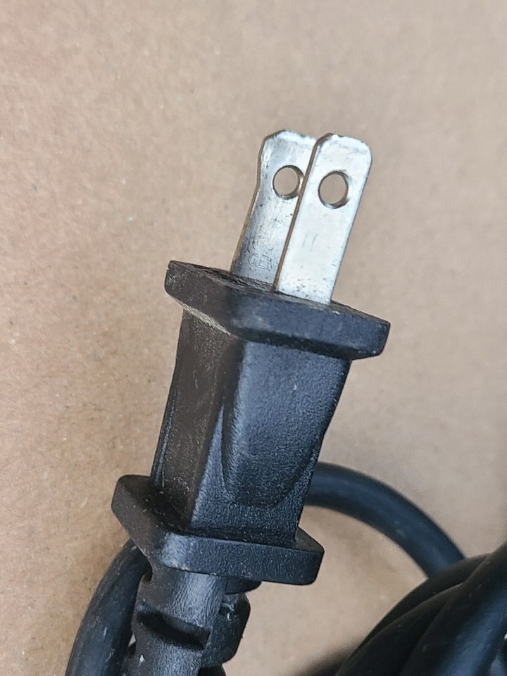 2 Wire AC Wall Black Replacement Power Cord For Vac Vacuum Cleaner | eBay