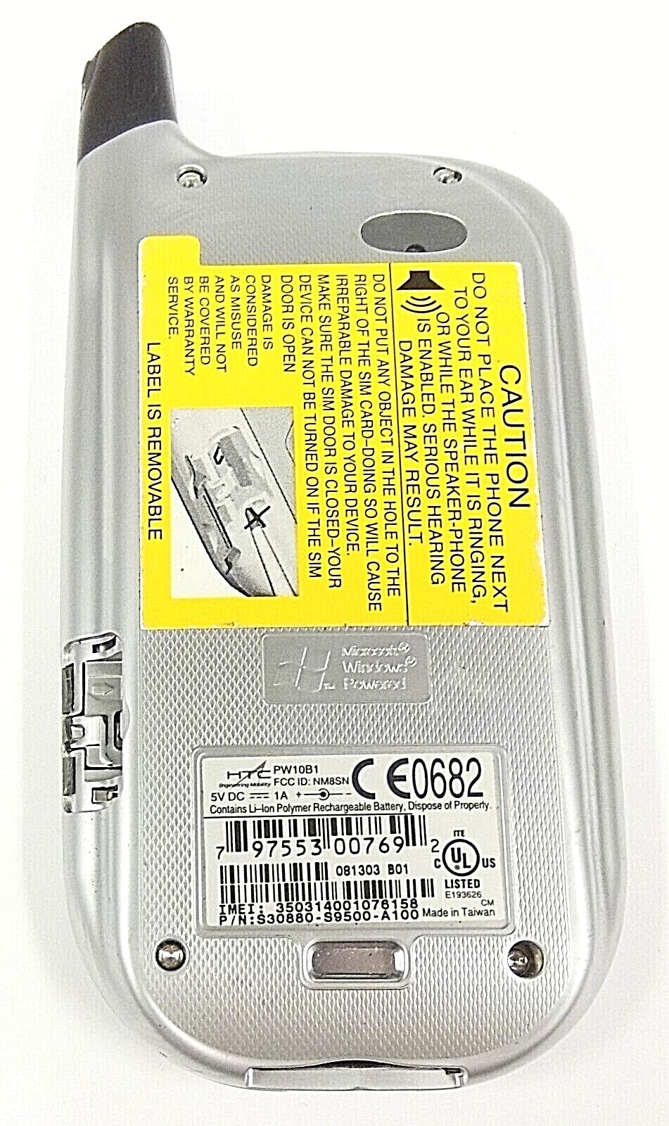 Siemens SX56 / HTC Wallaby - Silver ( AT&T ) PDA Smartphone w/ Pen ...