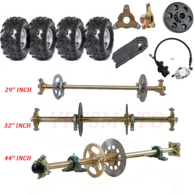 29"-44" Rear Live Axle Kits Tire Wheels Rim for Go Kart Golf ATV Quad ...
