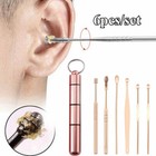 7PCS Innovative Spring Ear Wax Cleaner Tool Set Ear Pick Ear Wax ...