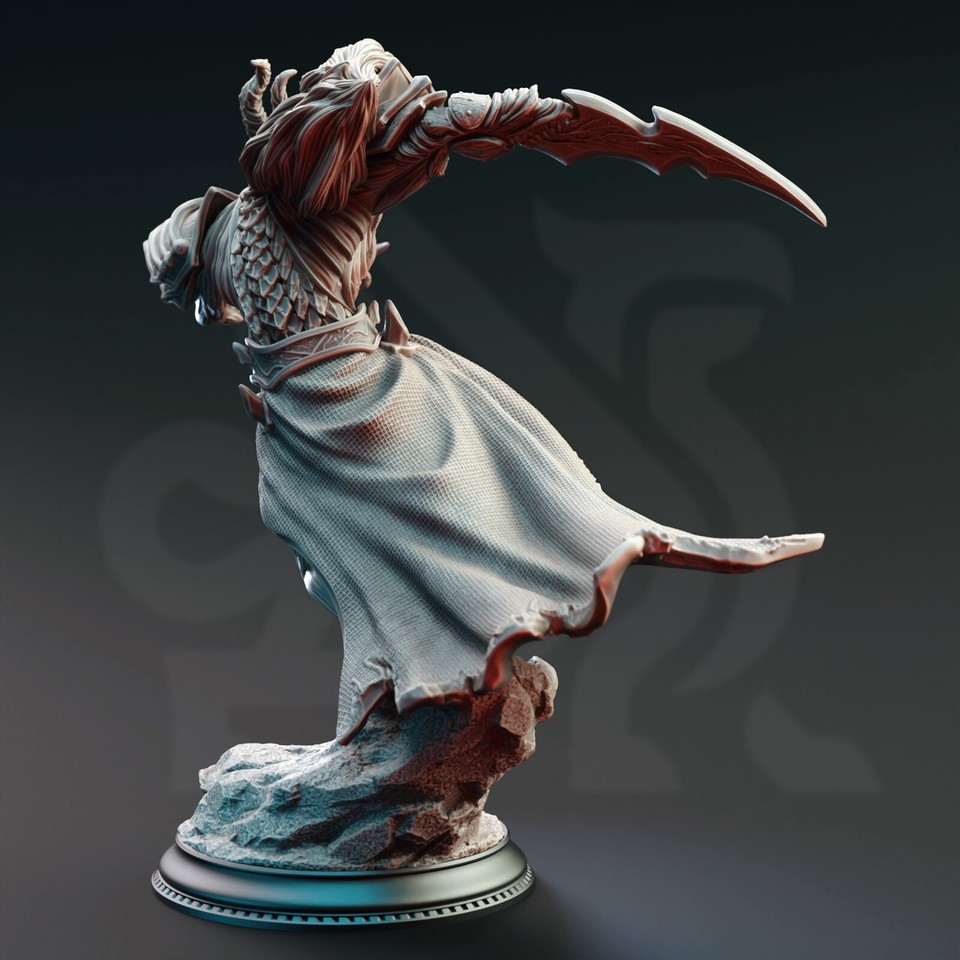 Gresnos the Broken Fallen Angel Fighter Demon Warlock Miniature | D&D ...