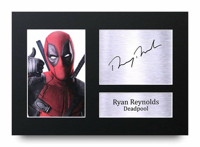 Ryan Reynolds Signed A4 Framed Printed Autograph Poster Print Deadpool ...
