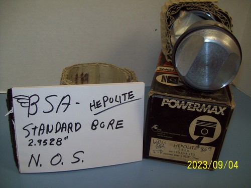 BSA 650, N.O.S, A65 HEPOLITE, MOTORCYCLE PISTON SET, _STANDARD BORE ...