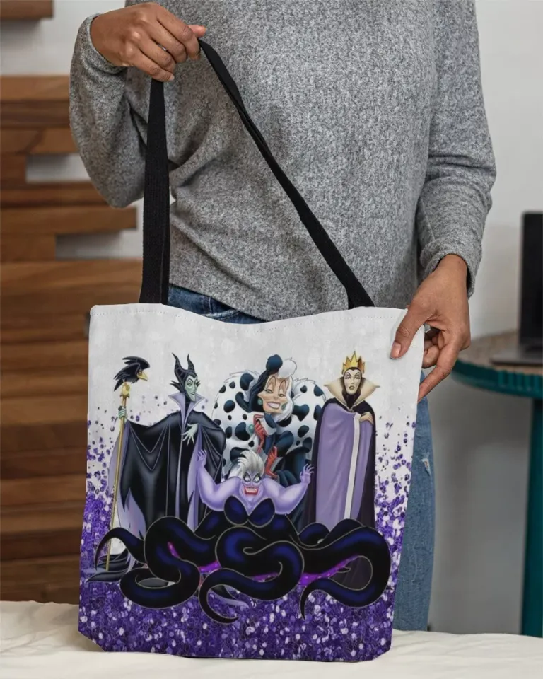 Disney Villains Tote Bag, Disney Evil Handbag, Disney Villains Lovers ...