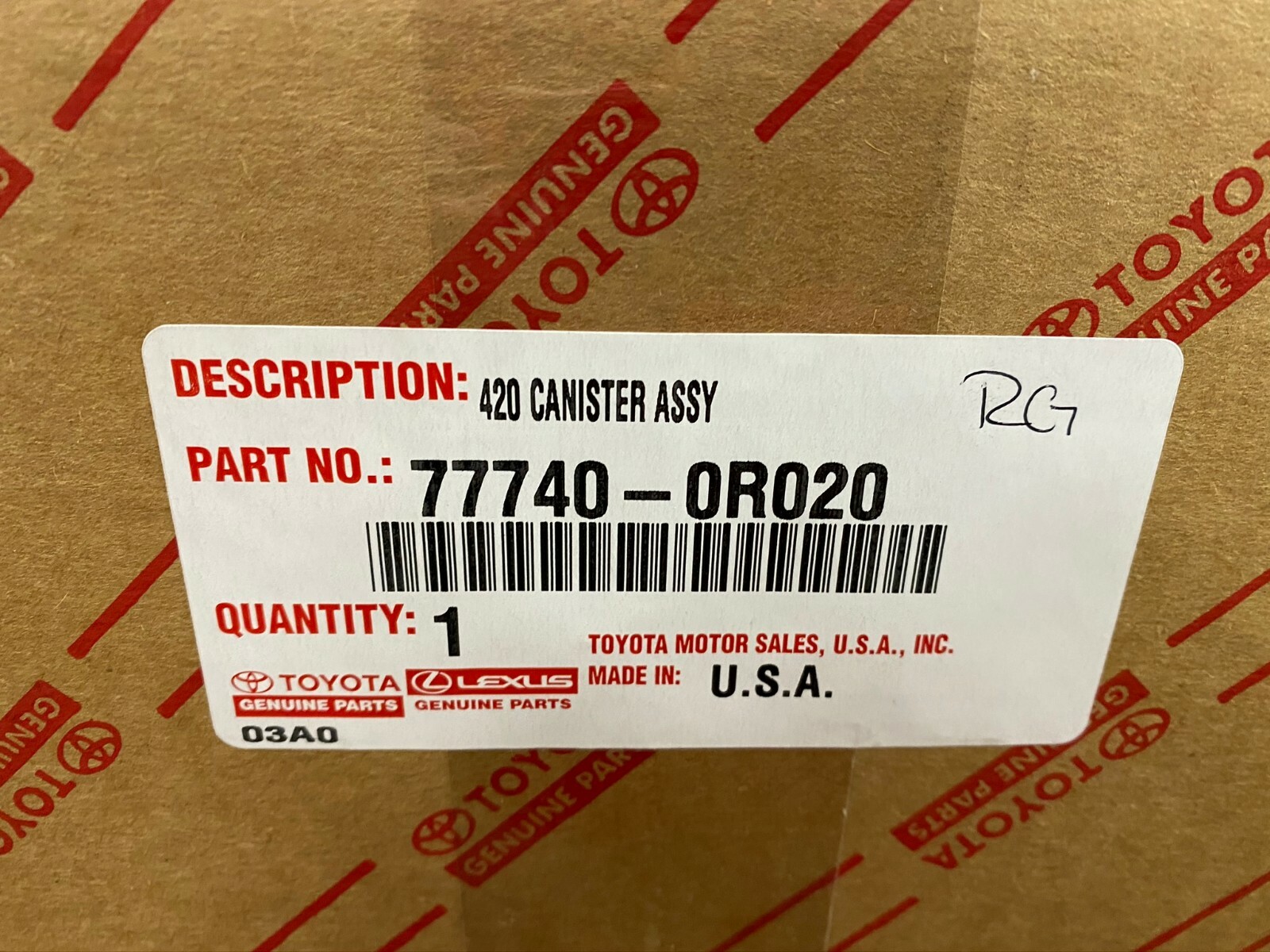 2013-2016 TOYOTA RAV4 NEW CHARCOAL VAPOR CANISTER 777400R020 GENUINE ...