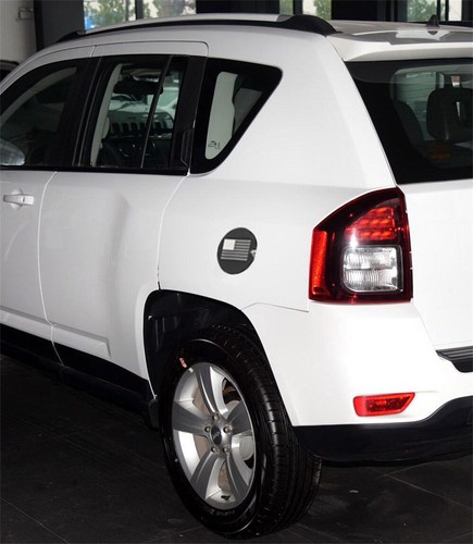 Steel Black US Flag Fuel Filler Tank Cover Door Gas Cap For Jeep ...