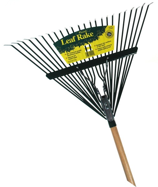 Flexrake CF24W 48 Handle 24 Metal Head Leaf Rake for sale online | eBay