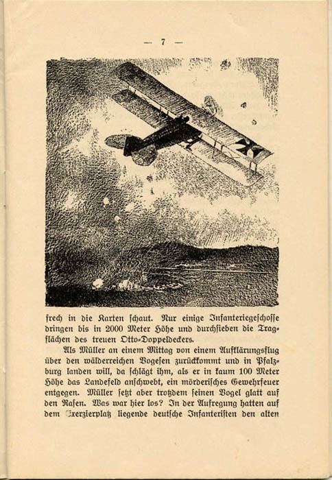 1930s German WWI Aviation Booklet on 36 Kill Ace Max Ritter von Muller ...