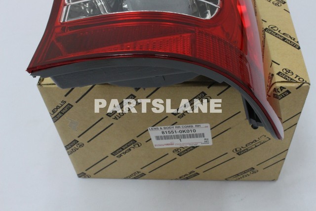 815510K010 Genuine Toyota Lens Rear Combination Lamp RH 81551-0k010 for ...