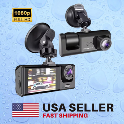 Dash Cam HD 1080p Car Dual Lens Front/Inside Video Recorder Camera G ...