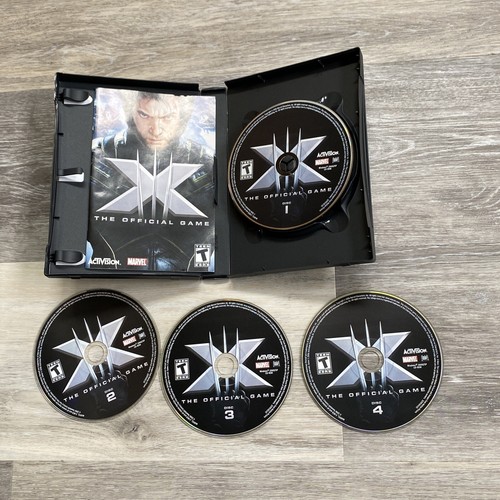 X-Men 3 III The Official Game PC Games Windows 2000/XP Manual 4 CD-ROMS ...