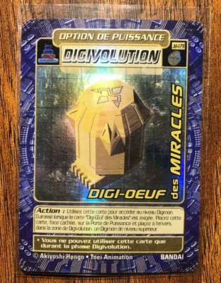 BANDAI FRENCH DIGIMON CARD Jd-179 DIGI-EGG OF MIRACLES - HOLO - Digi ...