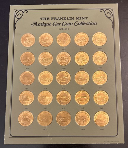 1968 The Franklin Mint Antique Car Coin Collection Series 1 | eBay