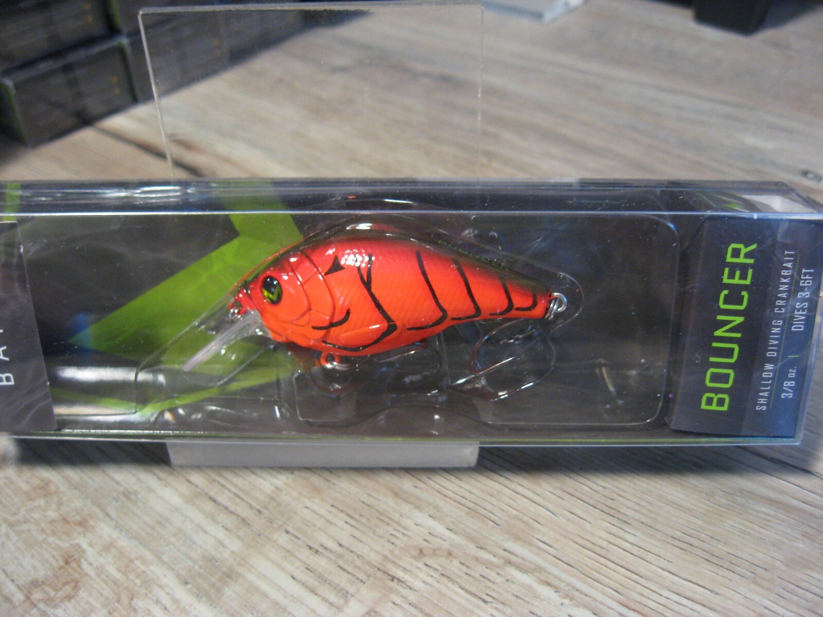 Mustad 2.5" Bouncer Shallow Crankbait - 3/8 Oz Mach Fishing Bait - Fire ...