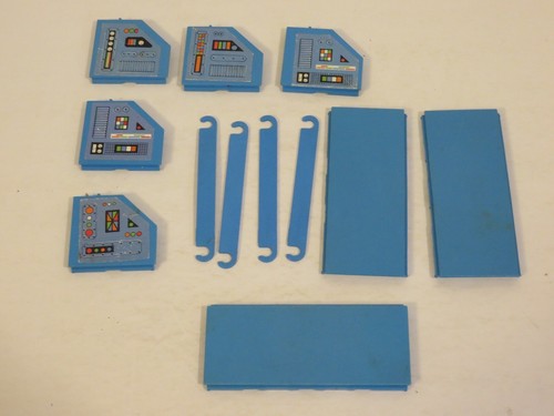 FISHER PRICE CONSTRUX LIGHT BLUE PANELS CLIPS KNOT CONNECTORS PARTS LOT ...