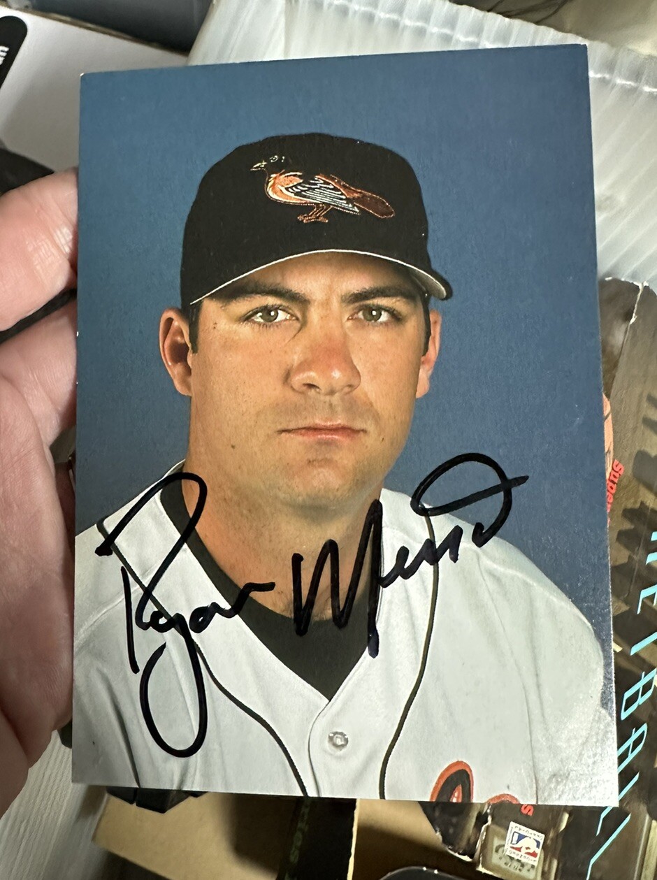 Autographed Signed Ryan Minor Baltimore Orioles Picture Postcard Card ...