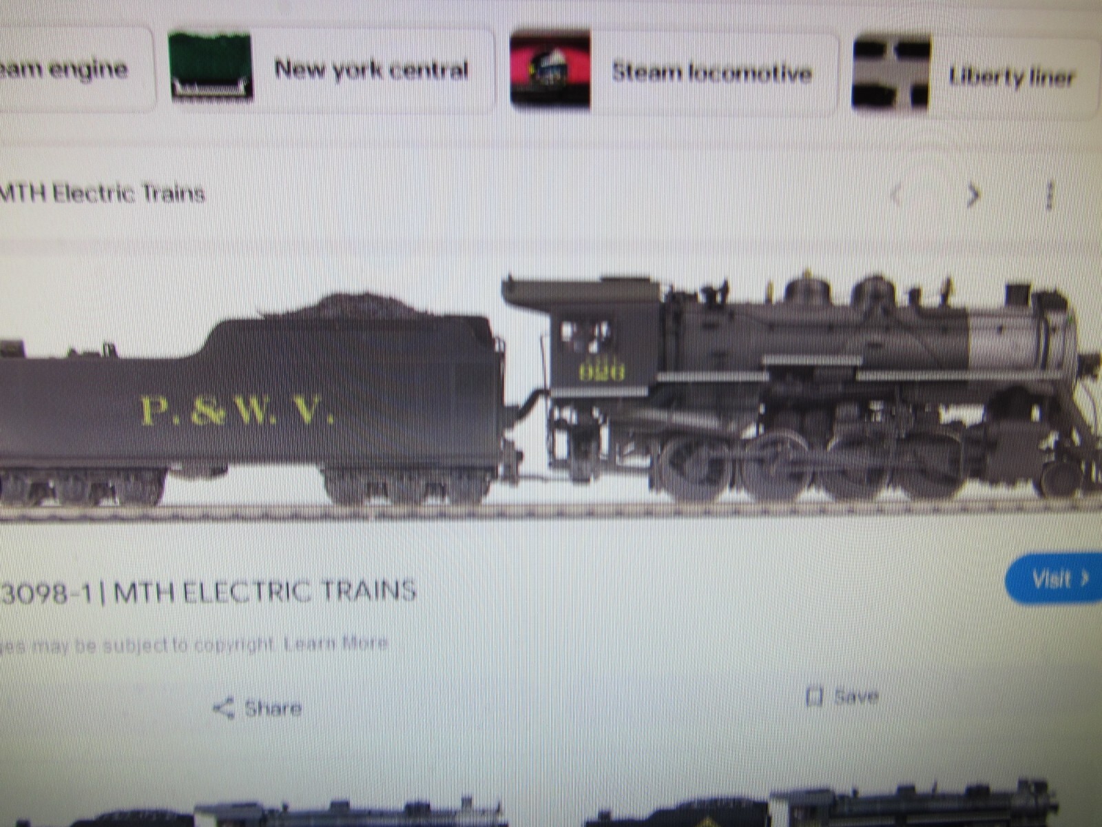 MTH Premier 2-8-0 H-9 Pittsburgh & West Virginia Steam Engine W/ps2 20 ...